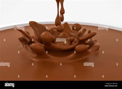 Wave Chocolate Ripples By Fluid Simulation D Rendering Computer