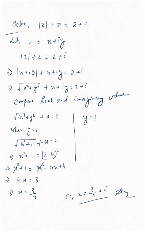 Update ANS Solve Z Z 2 I Class 11 Complex Number