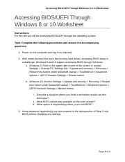 Lab AcessingBIOS UEFI IT Docx Accessing BIOS UEFI Through Windows Or