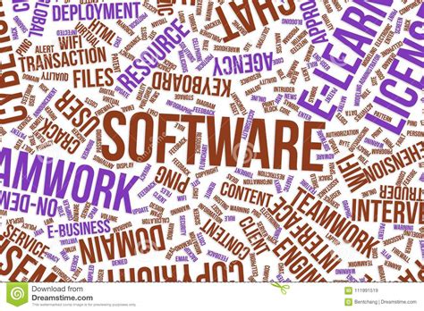 Compiled Conceptual Word Cloud For Business Information Technology Or