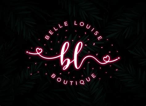 Neon Logo Logo Hair Stylist Logo Boutique Logo Design Makeup