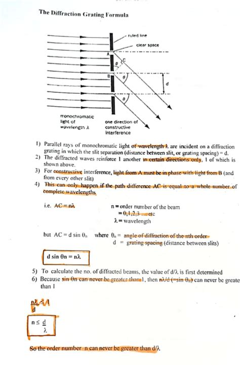 9702 Physics Help With Diffraction Grating Ralevel