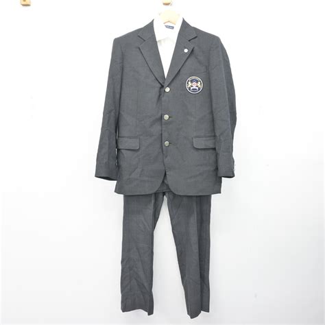 【中古】千葉県 わせがく高等学校 男子制服 4点 ブレザー・シャツ・ズボン Sf100629 中古制服通販パレイド