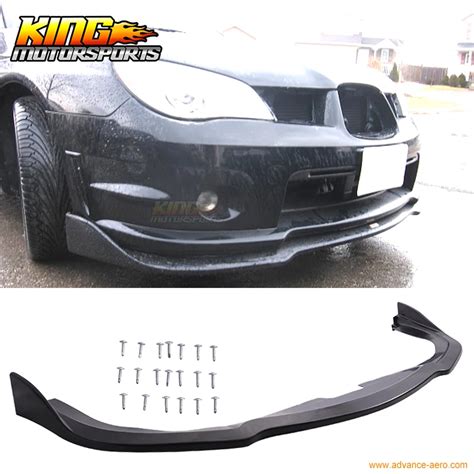 Fit For 2006 2007 Subaru Impreza Wrx Sti Cs2 Front Bumper Lip Splitter