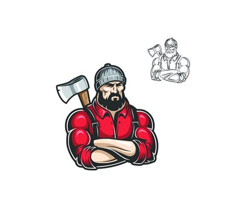 Entry 5 By Zunonorain For Character Design Lumberjack In The Style