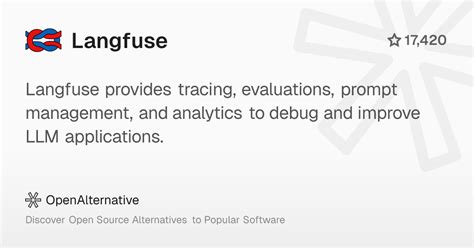 Langfuse Open Source Alternative To Langchain Humanloop And Eden Ai