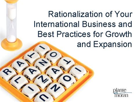 Rationalization Of Your International Business And Best Practices