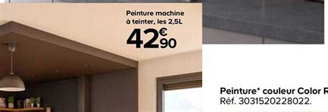 Promo Peinture Machine à Teinter Les l chez Castorama iCatalogue fr