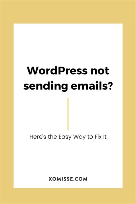 fixing wordpress email sending issues