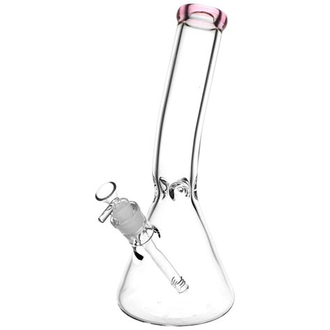 Classic Glass Bent Neck Beaker Bong Best Basic Water Pipes Pulsar