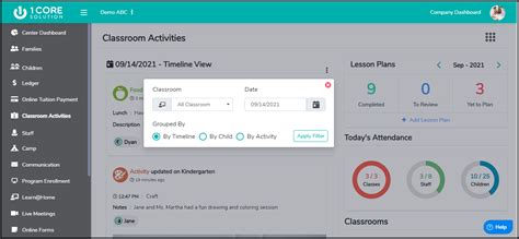 Classroom Activities On 1core Web Interface 1core Help
