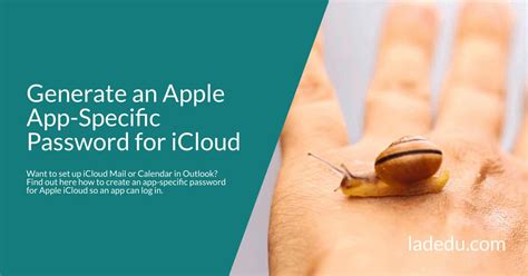 How To Generate An App Specific Icloud Password La De Du