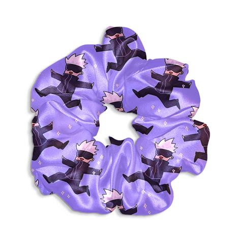 قیمت و خرید کش مو زنانه مدل اسکرانچی طرح انیمه جوجوتسو کایسن گوجو کد Sch0213