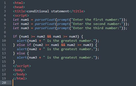 JavaScript Program To Find The Largest Of Three Numbers Computer For SEE And NEB