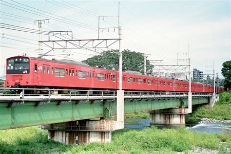183系国鉄色あずさかいじ115系スカ色デカ目を中央本線浅川鉄橋にて 国鉄色を追って 国鉄のりば