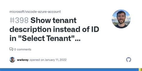 Show Tenant Description Instead Of ID In Select Tenant Command