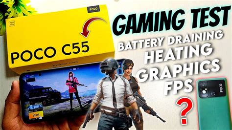 POCO C55 PUBG BGMI Gaming With FPS Graphics Heating Test POCO C55