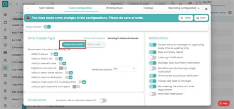 Configurations Settings User Guide Time Champ