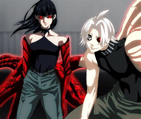 Tokyo Ghoulre Hd Wallpaper Seidou And Kurona With Kagune And