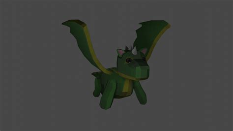 Artstation Dragoncito Low Poly