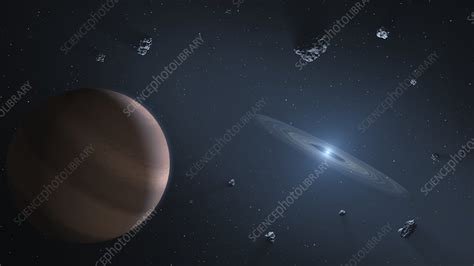 Exoplanet Orbiting A White Dwarf Illustration Stock Image C047