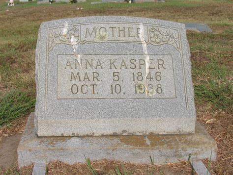 Anna Teinert Kasper 1846 1938 Find A Grave Memorial