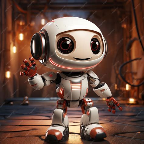 Premium Ai Image Happy And Cute Robot Having A Good Idea