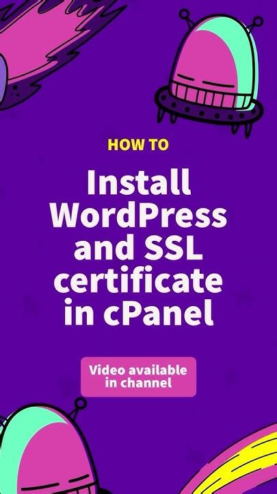 How To Install Wordpress And Free Ssl Certificate Wordpress Sslcertificate Youtube