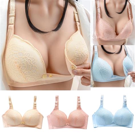 Apexfwdt Wireless Nursing Bra Padded Supportive Breastfeeding Nursing