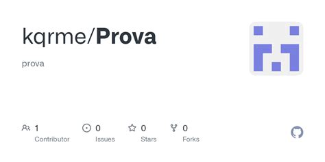 Github Kqrme Prova Prova