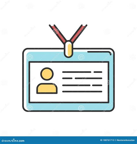 Personal Credentials Vector Icon On White Background Flat Vector