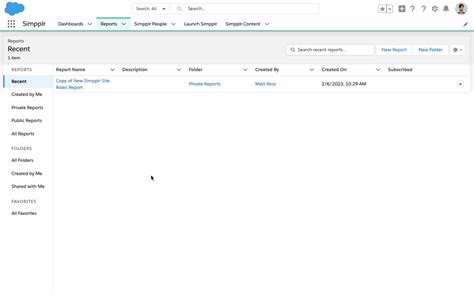 Salesforce Creating Salesforce Reports To Pull Simpplr Data Simpplr