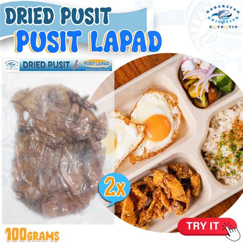 Dried Squid Pusit Lapad Regular Pusit 200g Regular Pusit Sun Dried Suid