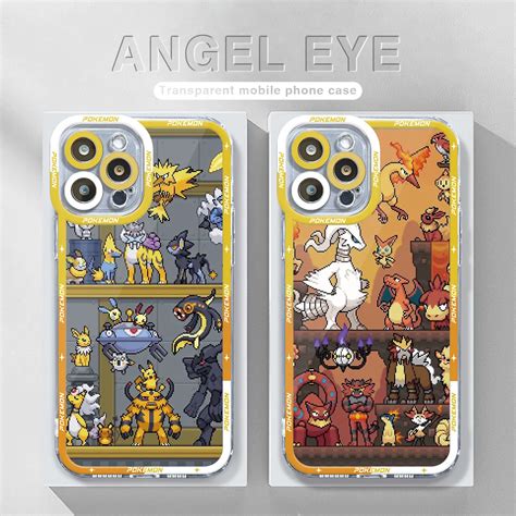 Coque Pok Mon Pixel Art Pour IPhone Transparente Et Souple 15 14 Pro