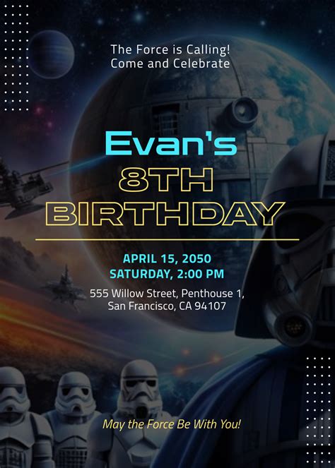 Free Star War Templates To Edit Online