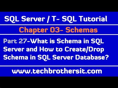 What Is Schema In Sql Server How To Create Or Drop Schema Sql
