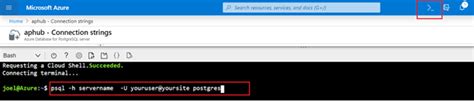 Connecting To Azure Database Postgresql Using Azure Shell By Joel