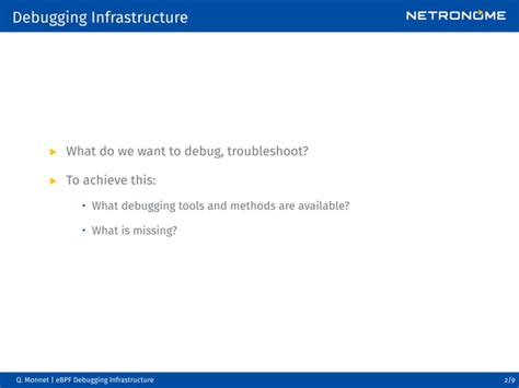Ebpf Debugging Infrastructure Current Techniques Pdf Operating Systems Computer Software