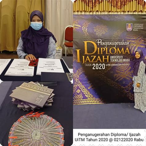 Penganugerahan Diploma Ijazah Uitm Tahun 2020 Secara Janji Temu ♥