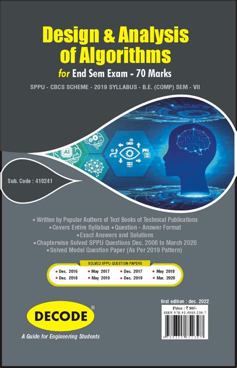 design and analysis of algorithms for sppu 19 course be sem vii c