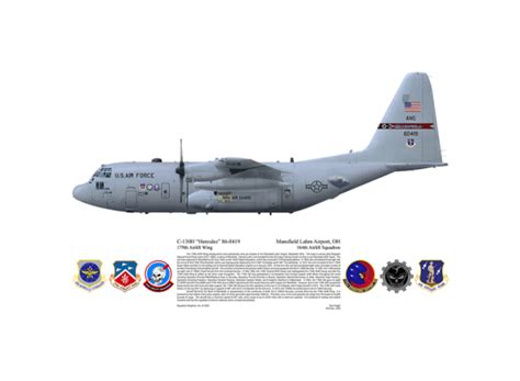 C 130h Hercules” 86 041 179th Airlift Wing 164th Airlift Squadron