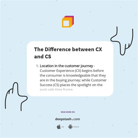 The Difference Between CX And CS Deepstash