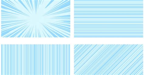 いろいろな効果線が描かれた背景素材（色付き） かわいいフリー素材集 いらすとや