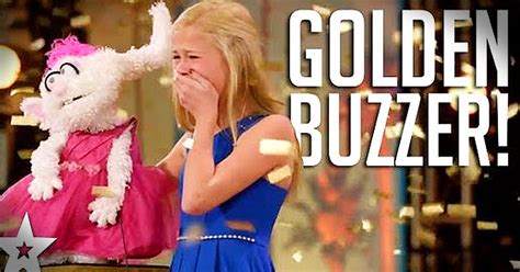 Singing 12 Year Old Ventriloquist Earns The Golden Buzzer