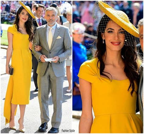 Amal Clooney In Stella Mccartney Prince Harry And Meghan Markles Royal