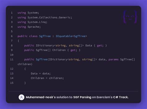 Muhammad Nosirs Solution For Sgf Parsing In C On Exercism