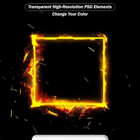 Premium Psd Fire Frame
