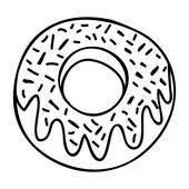 Donut Clipart Black And White Free Download On Clipartmag