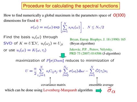 Ppt Euclidean Correlators And Spectral Functions Powerpoint