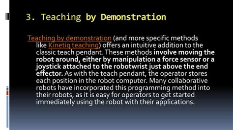 Top Three Robot Programming Methods Teaching Pptx